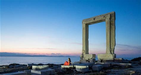 The Temple Of Apollo Portara Naxos And The Small Cyclades