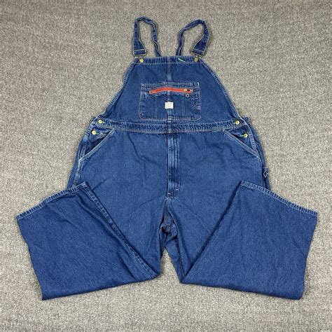Vintage Pointer Low Back Bib Overalls Mens 54x29 Blu Gem