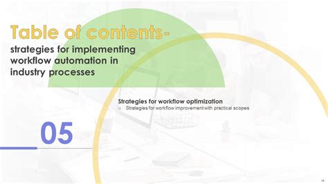 Strategies For Implementing Workflow Automation In Industry Processes Powerpoint Presentation