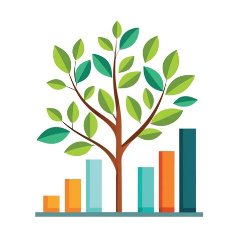 Development Tree Graphic With Upward Bar Graphs As Its Symbolic