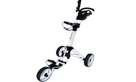 Up To 55 Off Qwik Foldable Three Wheel Golf Trolley Groupon