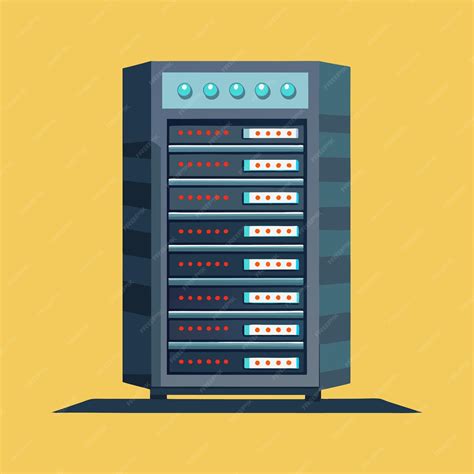 Data Center Server Rack Vector Clipart Premium Ai Generated Vector