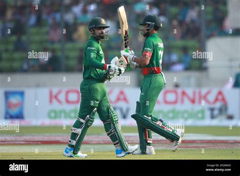 Liton Kumar Das And Nazmul Hasan Shanto During The Bangladesh England
