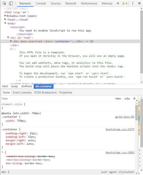 Why Does Data React Root Add Margins To My Page And How Do I Get Rid Of