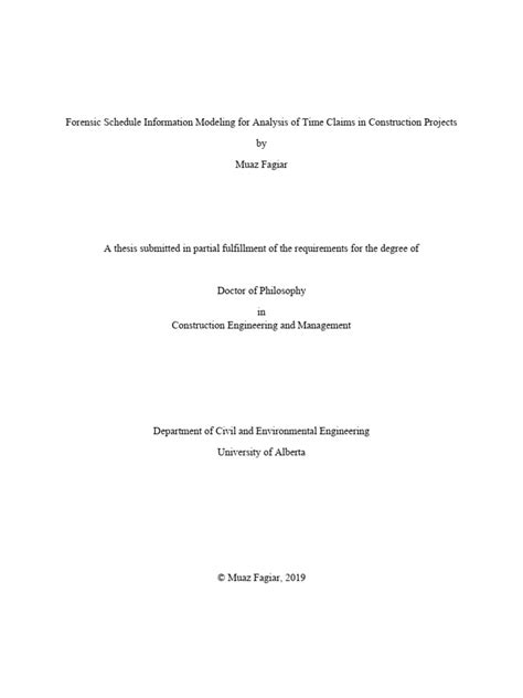forensic schedule information modeling f pdf conceptual model