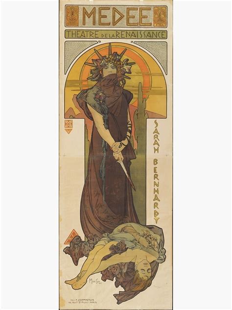 Alphonse Mucha Meda Medee Poster For Sale By Rockindesignswv