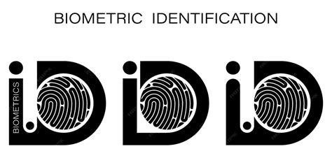 Premium Vector Id Fingerprint Icon For Identification Apps Biometric