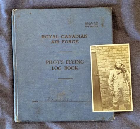 Ww2 Raf Pilots Flying Logbook And Photograph Clewiston Florida £45 00