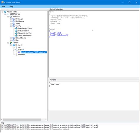 Azure How Device Receives Direct Methods In The Iot Hub Stack Overflow