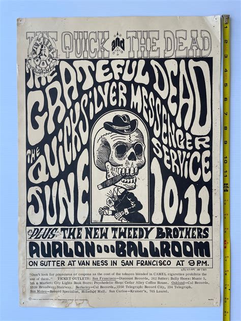 Wes Wilson Fd12 2 Grateful Dead Poster 1966 Mutualart