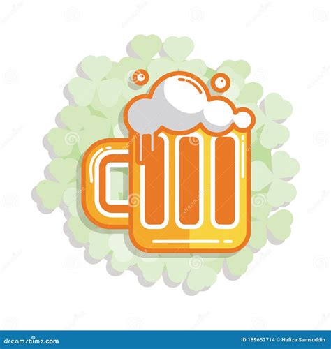 Beer Mug Vector Illustration Decorative Design Stock Vector