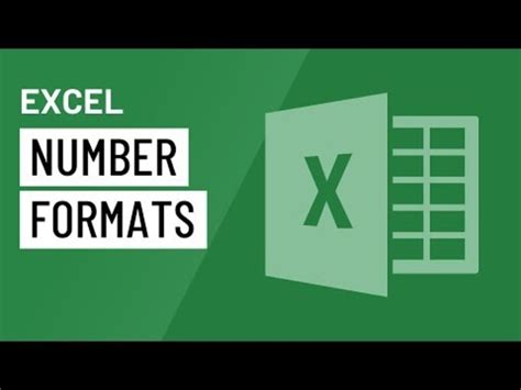 excel 2016 understanding number formats instructional video for 9th