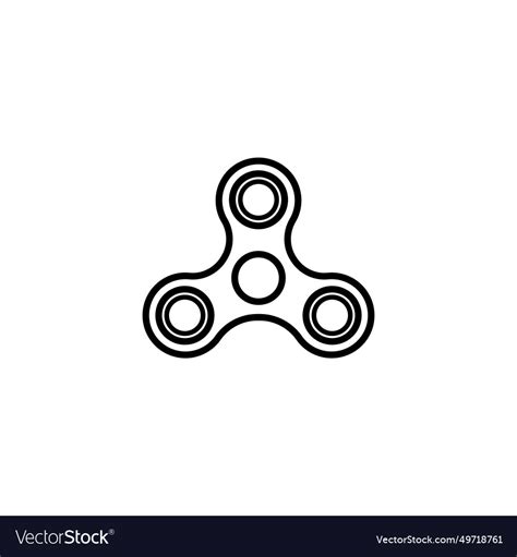 Fidget Spinner Icon Royalty Free Vector Image Vectorstock
