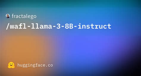 fractalego wafl llama 3 8b instruct at main