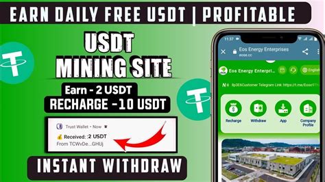 Free Usdt Instant Withdraw Usdt Mining Site Usdt Mining Free
