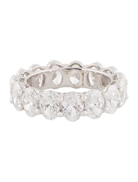 Ring 18k 778ctw Lab Grown Diamond Eternity Band Rhodium Plated 18k