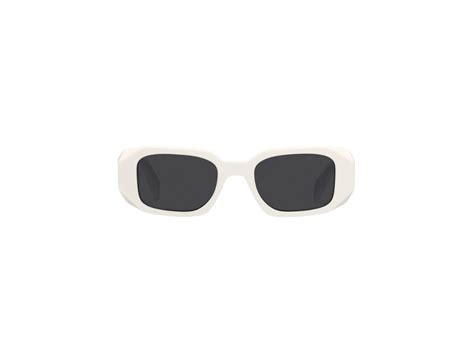 Prada Symbole Sunglasses Slate Gray Lenses Chalk White