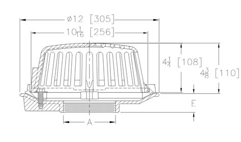 Zurn Z111 12 Diameter Roof Drain For Metal Decks — Mainline Materials