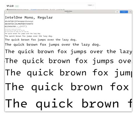 One Of Intels Newest Open Source Projects Is A New Font For Developers