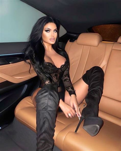 Leather Thigh High Boots Thigh High Boots Heels Stunning Brunette
