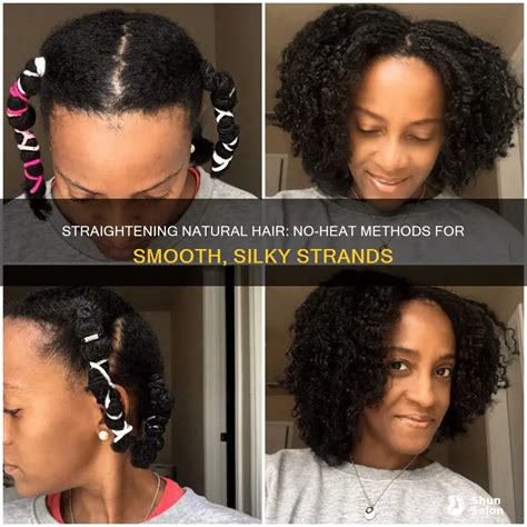 Straightening Natural Hair: No-Heat Methods For Smooth, Silky Strands ...