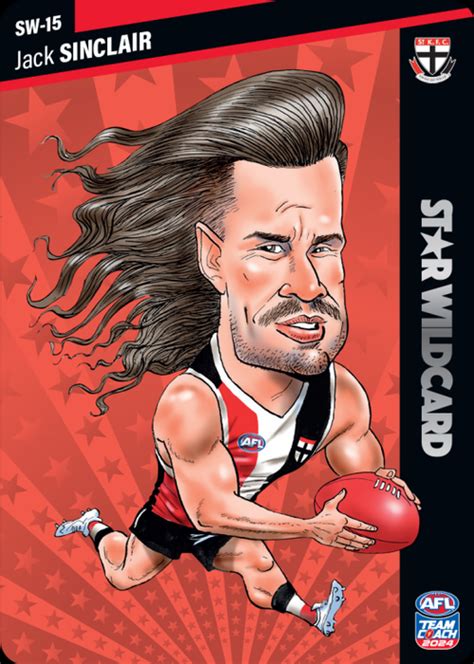 Jack Sinclair Star Wildcard 2024 Teamcoach Afl — Ja Jas Collectables