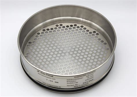 Test Sieve ⌀ 200 Mm Round Apertures 700 Mm Iso 5223 Estore