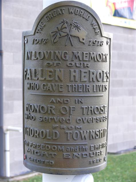 Ontario War Memorials Port Robinson