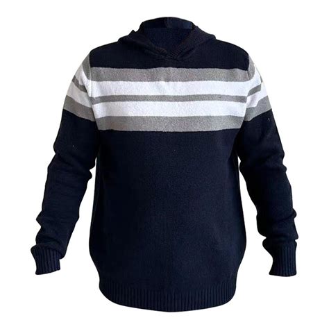 Suéter George Para Hombre Con Rayas Y Capucha Walmart En Línea