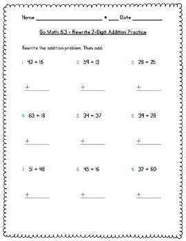Go Math Practice 2023 2nd Grade Chapter 6 More 2 Digit Addition