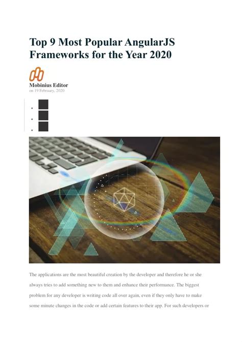 Ppt Top 9 Most Popular Angularjs Frameworks For The Year 2020 Powerpoint Presentation Id