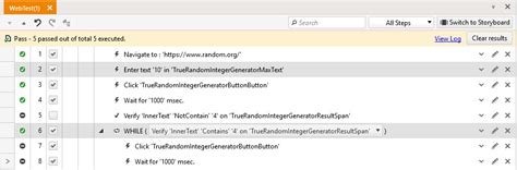 While Loop Test Studio Dev Documentation Progress Telerik