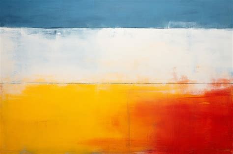 Premium Ai Image Mark Rothko Blue White Yellow Red Art