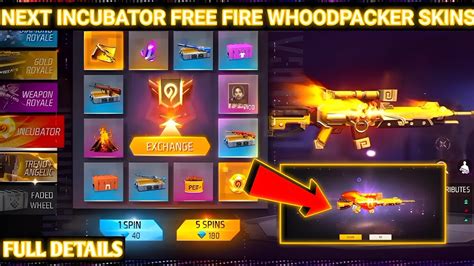 FF Next Incubator Whoodpacker Gun Skins Next Incubator Free Fire 2023