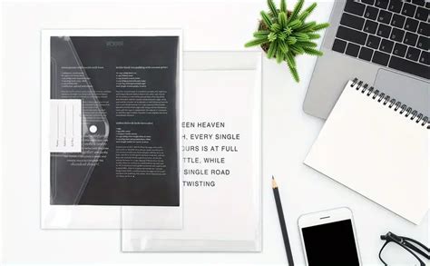 Clear Document Folders Plastic Envelopes Poly Envelopes File Temu
