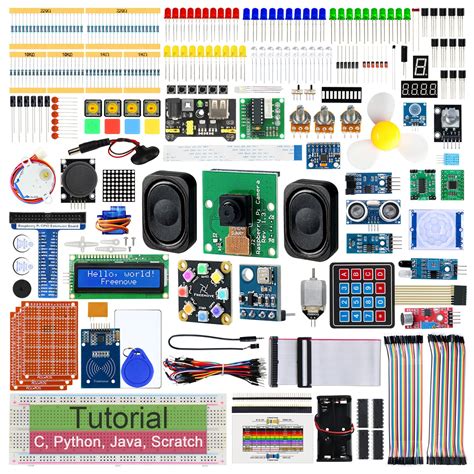 freenove complete starter kit for raspberry pi 5 4 b 3 b 400