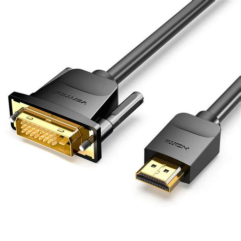 Vention Abfbf Dvi M Le Hdmi M Le C Ble Convertisseur M Noir Leroy Merlin