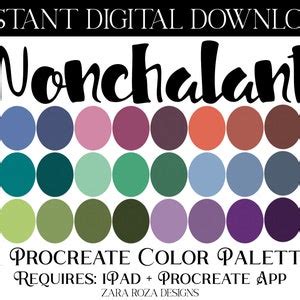 Procreate Color Palette Bundle Pack VOL Set Goth Retro Vintage Boho Yellow Orange Red