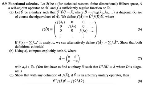 69 Functional Calculus Let H Be A For Technical