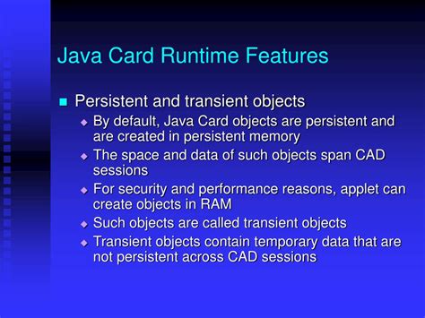 Ppt Java Card Technology Ch03 Overview Powerpoint Presentation Free