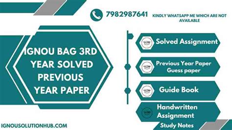 Ignou Bag 3rd Year Solved Previous Year Paper Ignou Solved Assignment