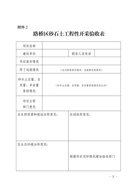 政策原文台州市路桥区人民政府办公室关于加强工程采矿管理的通知 路政办发20233号