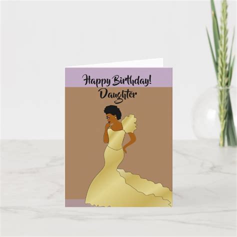 Beautiful African American Daughter Birthday Card Zazzle