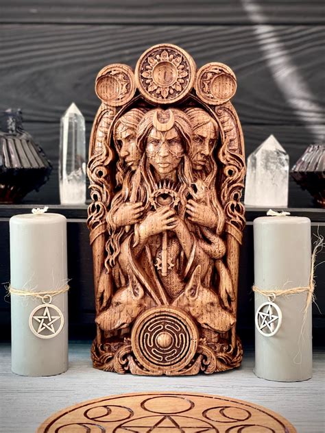 Hecate Goddess Statue Hekate Triple Goddess Greek Goddess For Pagan
