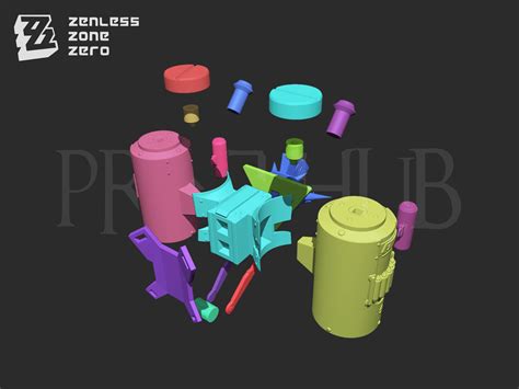 Burnice White Weapon Pack Zenless Zone Zero For Cosplay Stl 3d Model 3d Printable Cgtrader