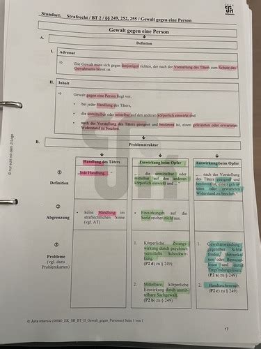 Strafrecht BT Karteikarten Quizlet