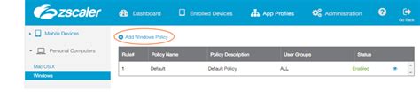 Configuring Zscaler App Profiles Zscaler