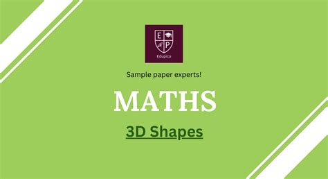 11 Maths 3d Shapes