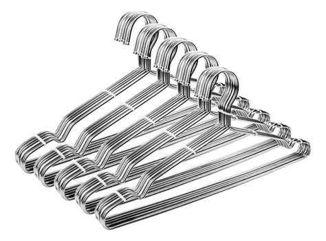 50pcs Alta Calidad Ganchos Para Ropa Acero Inoxidable 42cm Envío Gratis