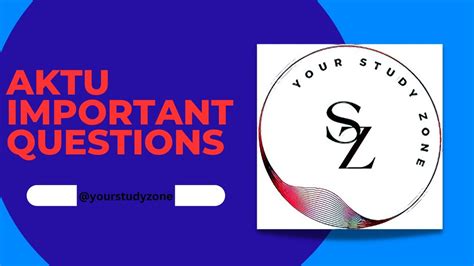 Aktu Dsa Important Questions Ace Your Data Structures And Algorithms Exam Youtube